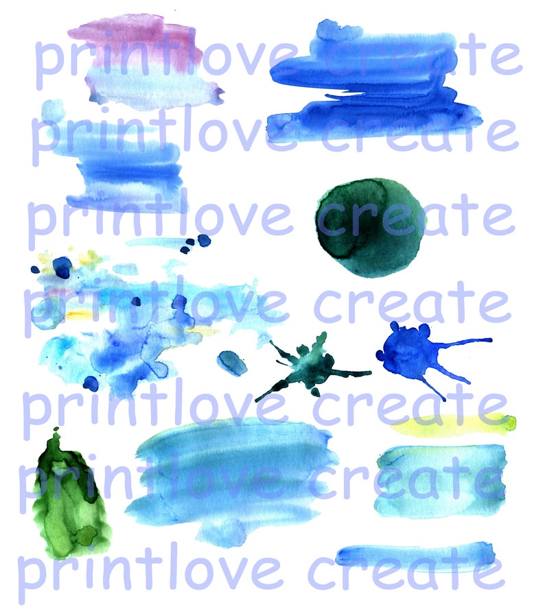 Watercolor Splashes Png Watercolor Brush Strokes Clipart Paint Strokes ...