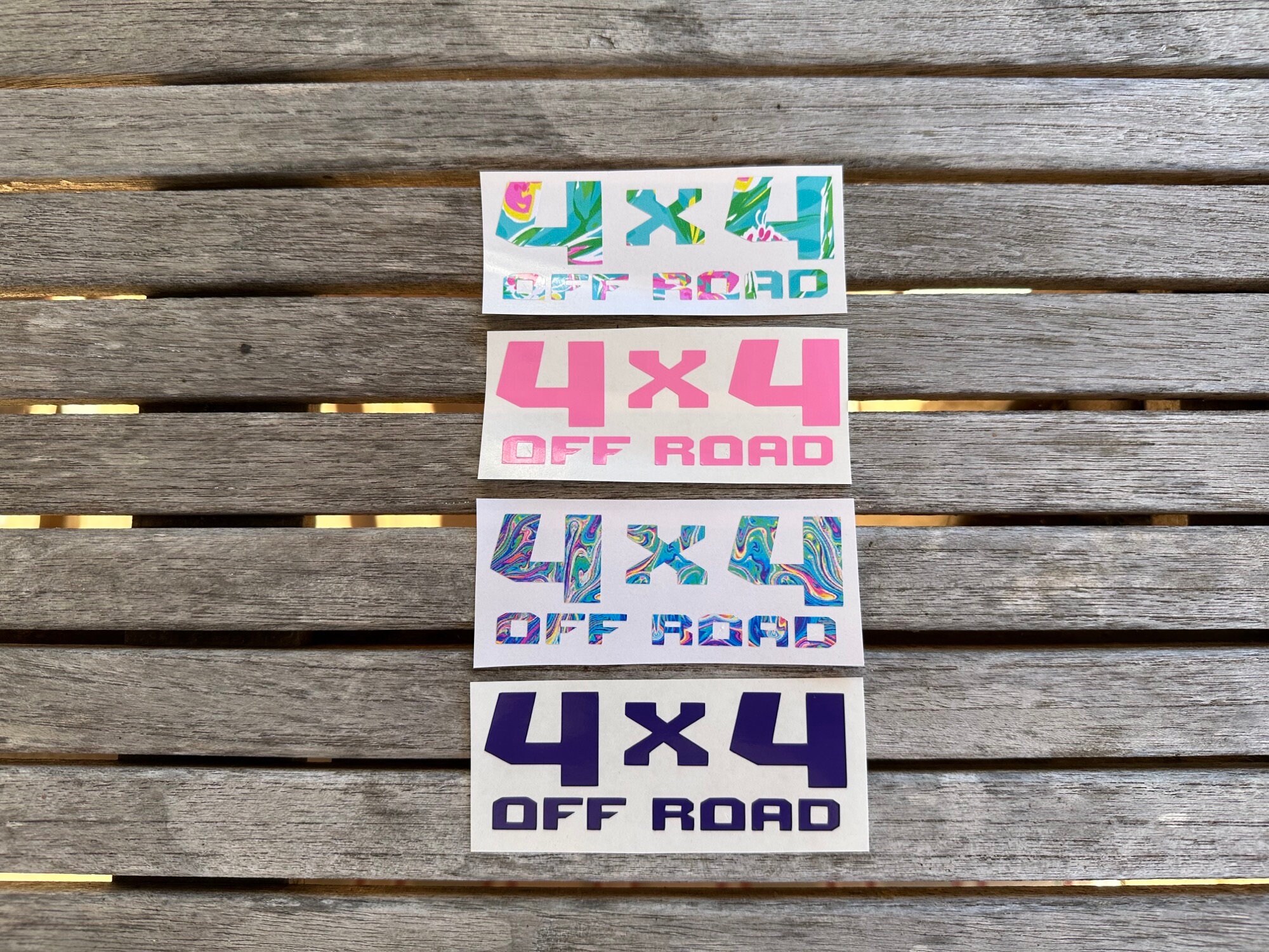 4x4 off Road Vinyl Decal / Sticker colorful Cute Options - Etsy