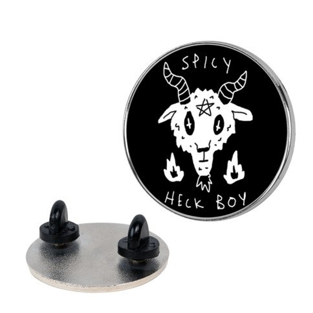 Spicy Heck Boy Satan Pin - Etsy