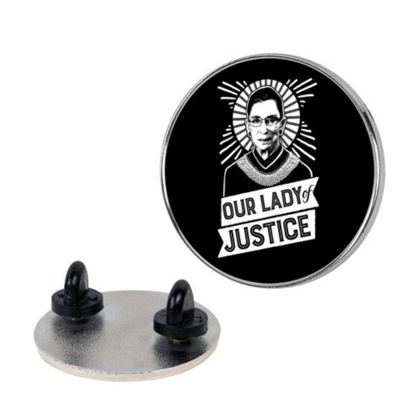 RBG: Our Lady of Justice Pin - Etsy