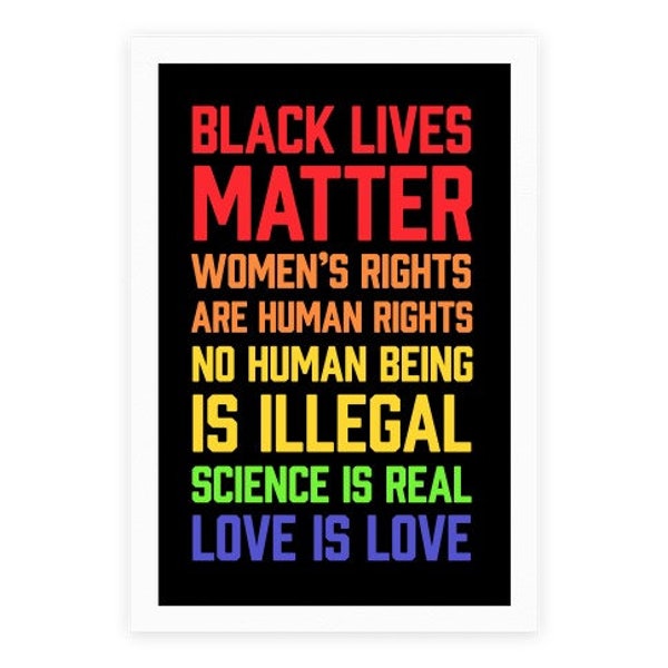 Black Lives Matter Poster - Etsy