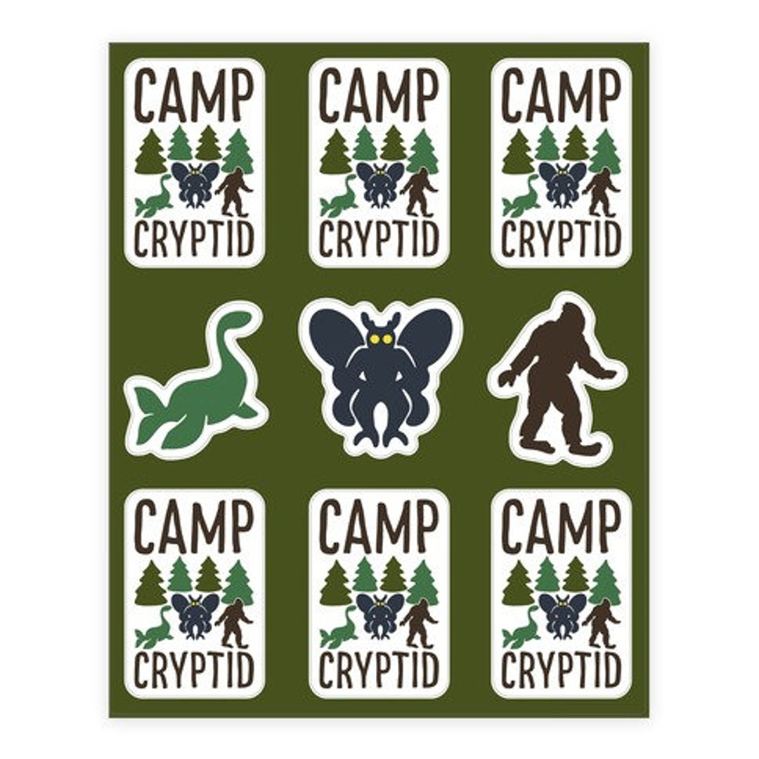Camp Cryptid Sticker - Etsy