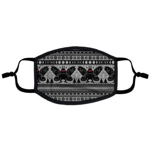 Cute Mothman Pattern Face Mask Cover - Etsy