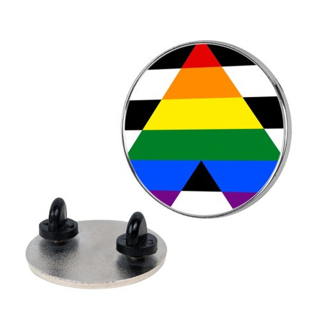 Ally Pride Flag Pin - Etsy