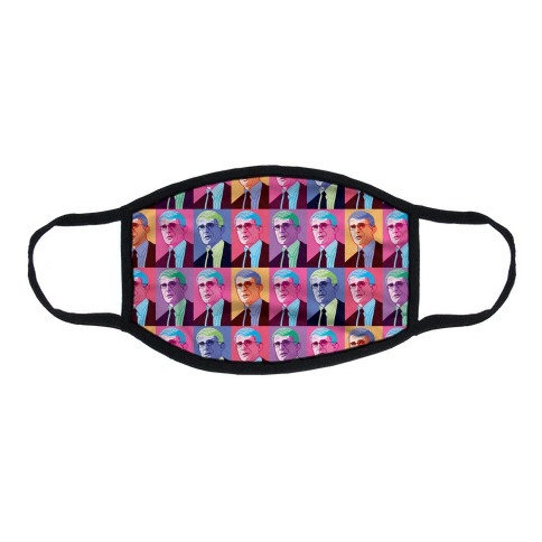 Anthony Fauci Pop Art Flat Face Mask - Etsy