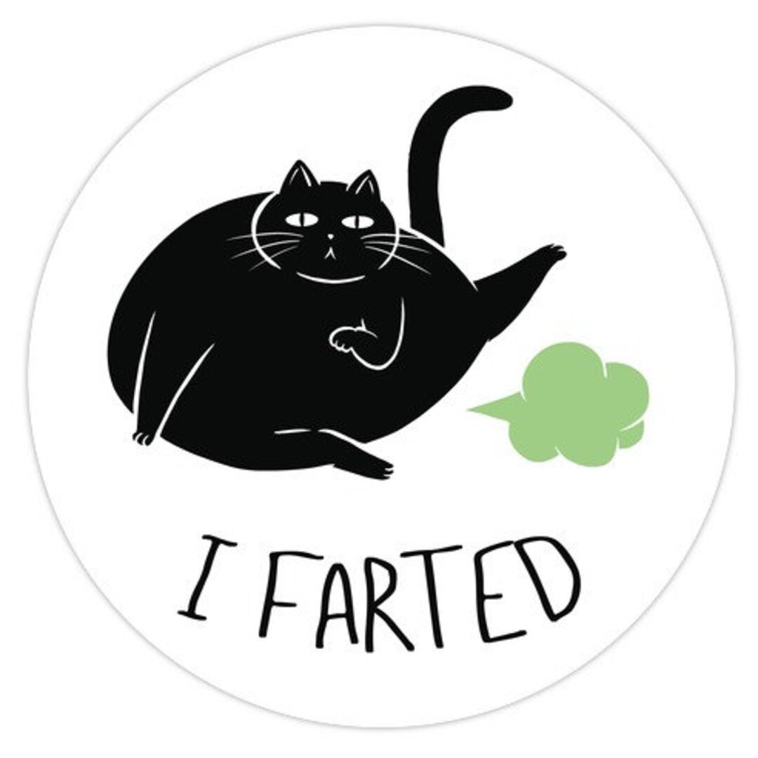 Lookhuman I Farted Die Cut Sticker Vibrant Sticker Design Ideal Quirky ...