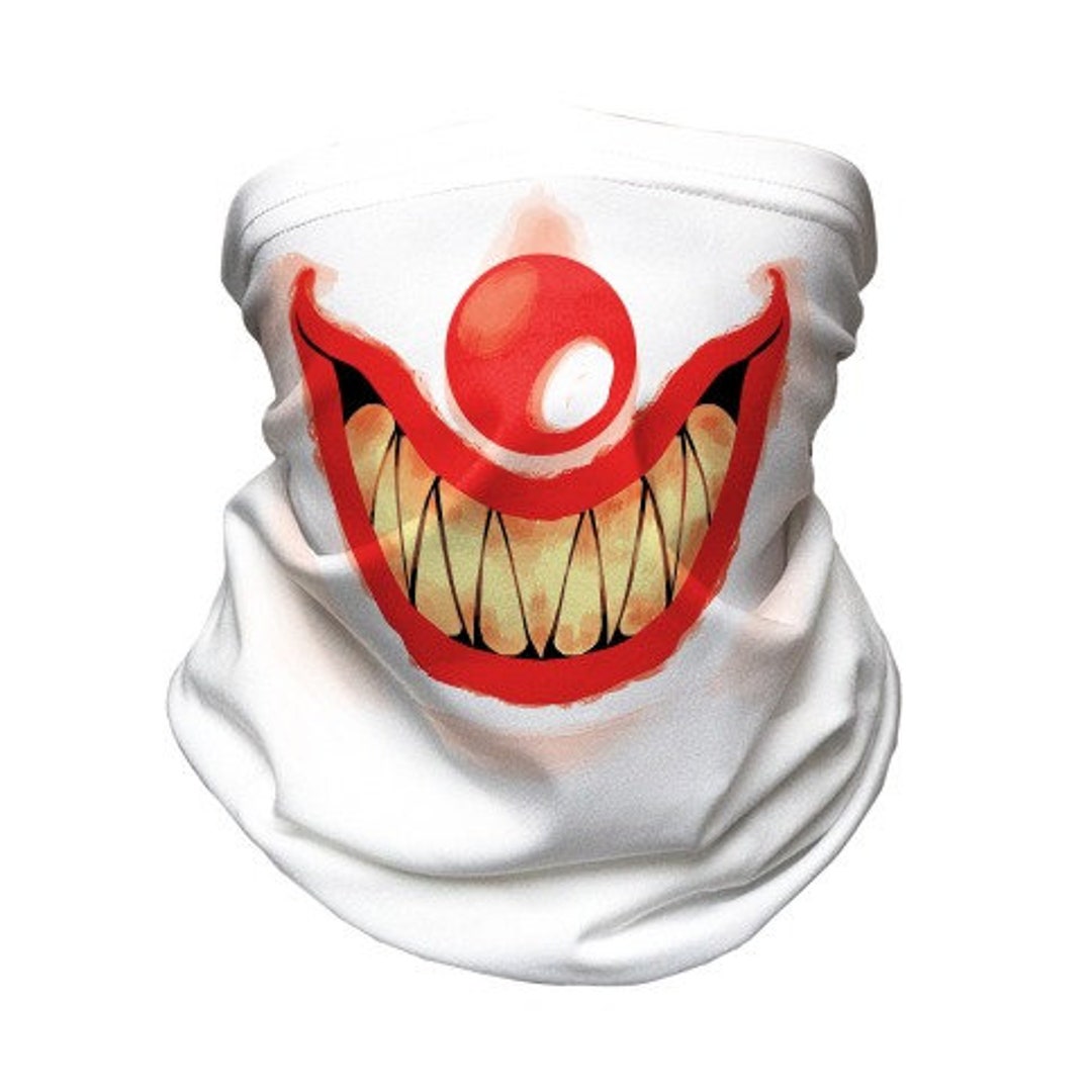 Creepy Clown Neck Gaiter - Etsy