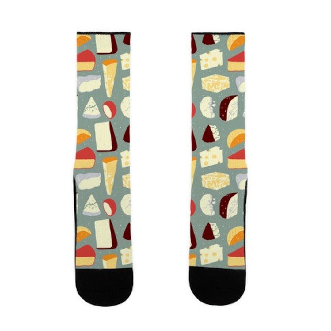 Show off Your Cheesy Side With Comfortable Cotton Cheese Pattern Socks ...