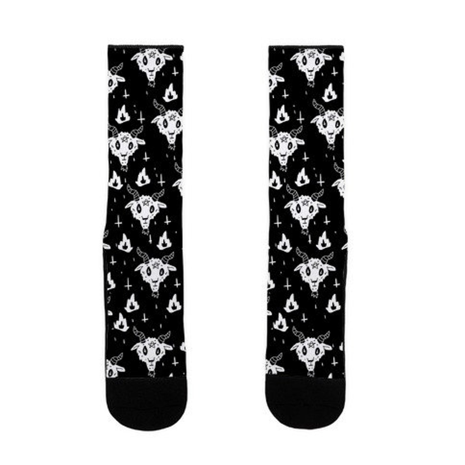 Spicy Heck Boy Satan Pattern Socks - Etsy