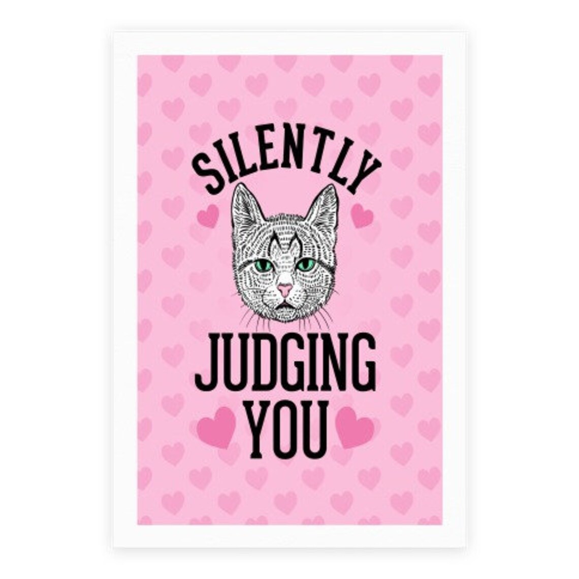 Silently Judging You Poster | Etsy