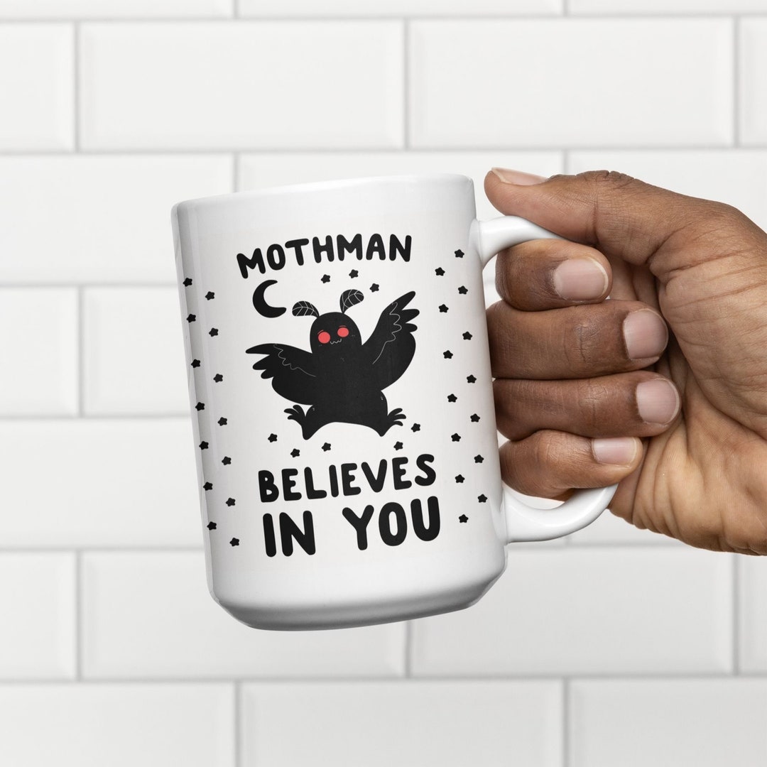 Mothman Coffee Mug Funny Coffee Mugs Adult Humor, Unique Novelty Coffee Mugs for Cryptid Lovers ...