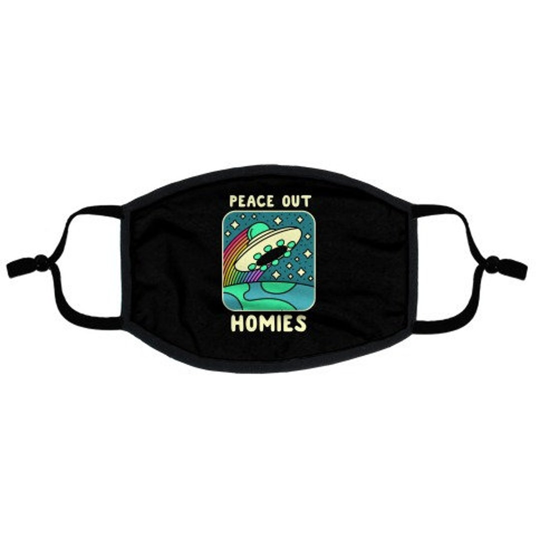Peace Out Homies Face Mask - Etsy