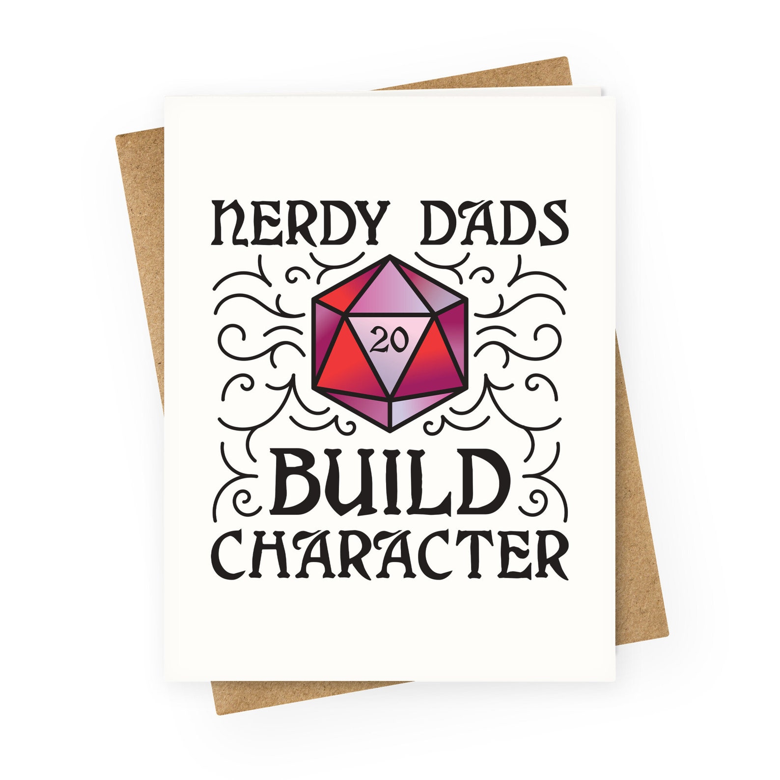 Nerdy Dads Build Character Dungeons and Dragon Dnd Father's Day Card - Etsy
