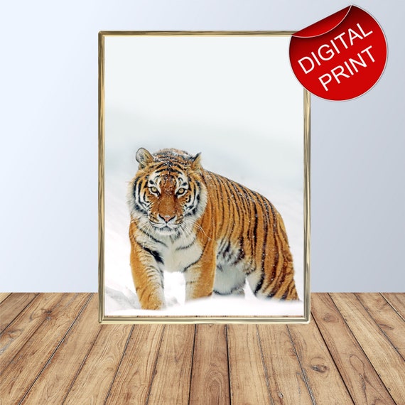 Printable Wall Art Tiger Print Digital Download. Safari Animal | Etsy