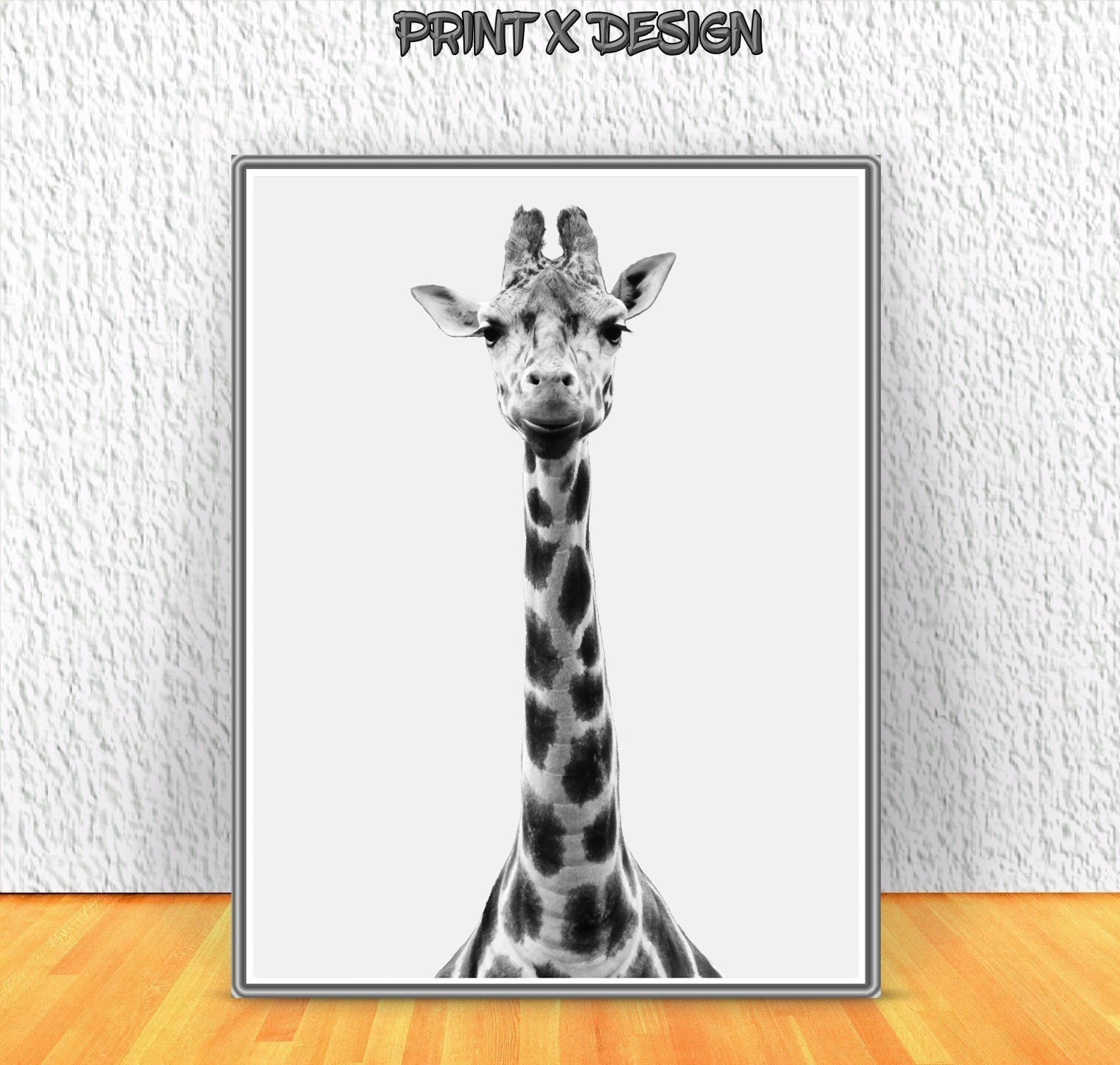 Giraffe Animal Print Digital Download. Black and white | Etsy