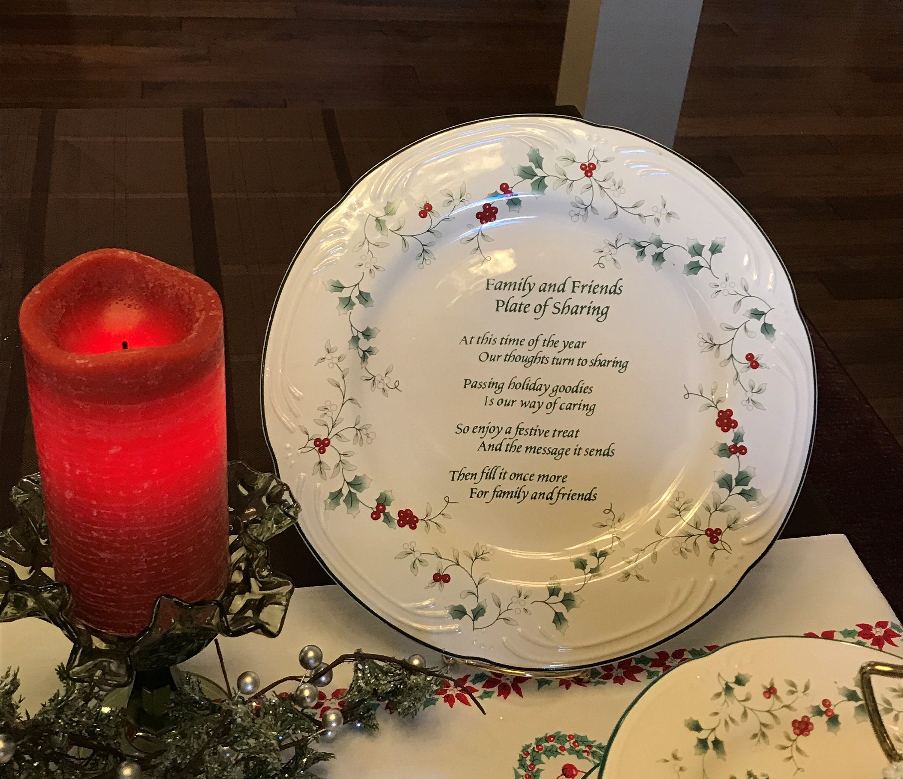 Pfaltzgraff Winterberry Family & Friends Sharing Plate - Etsy