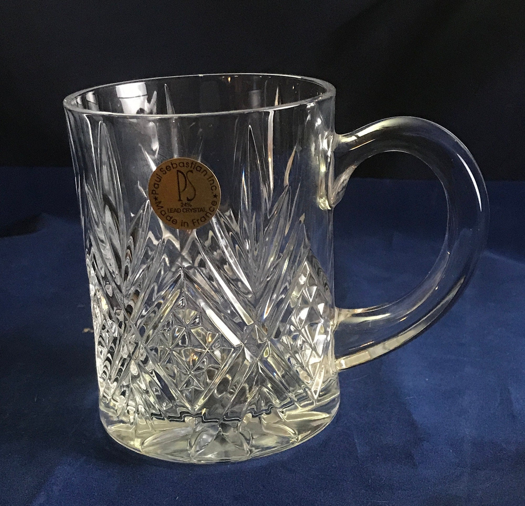 Two Paul Sebastian Crystal Mugs - Etsy