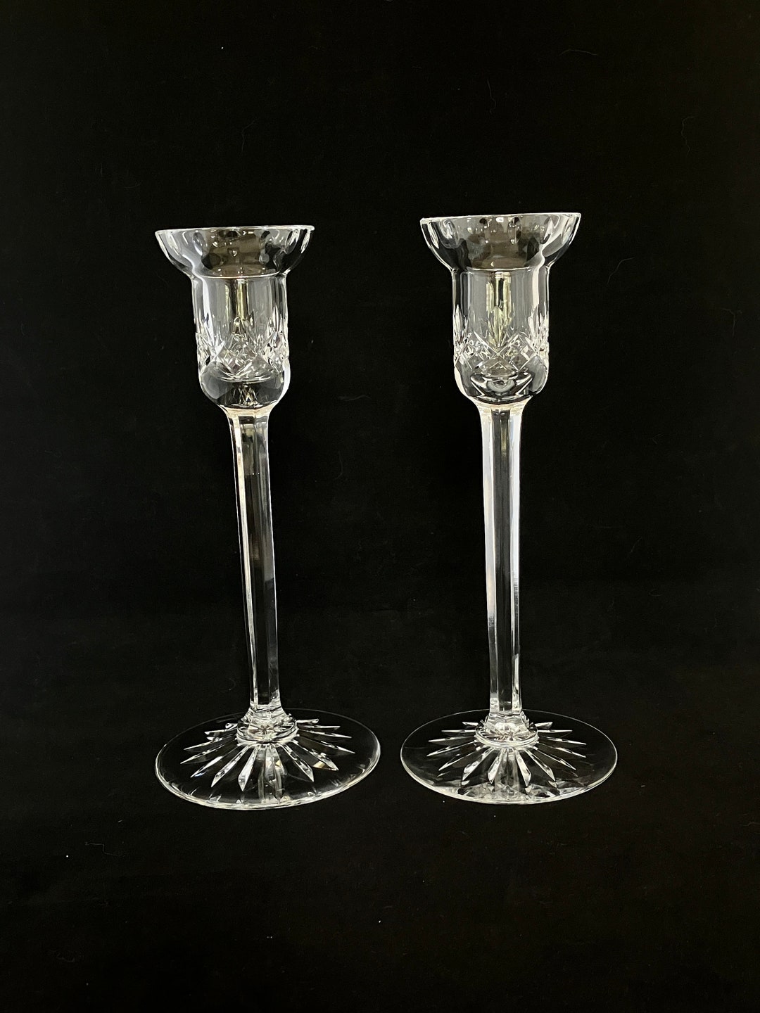 Rogaska Crystal Illusions Candlestick Holders - Etsy