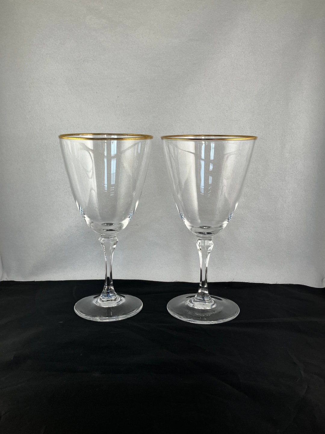 Lenox Mansfield Water Goblet (gold Trim) - Etsy