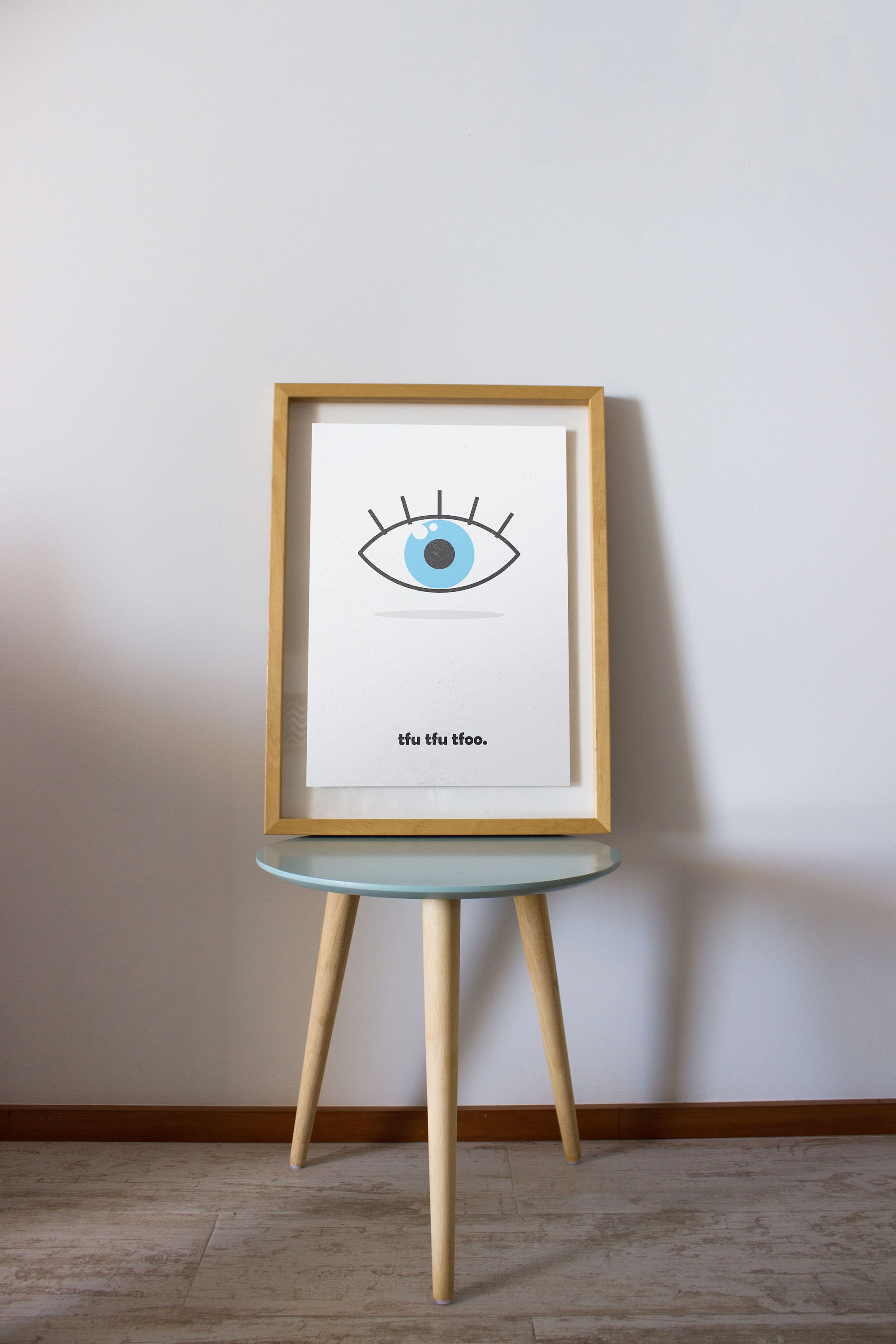 Evil Eye Protection Symbol White Background Printable Art - Etsy