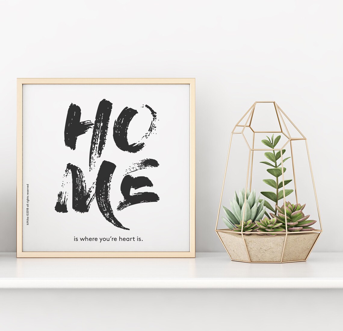 HOME Typographic Printable Art - Etsy
