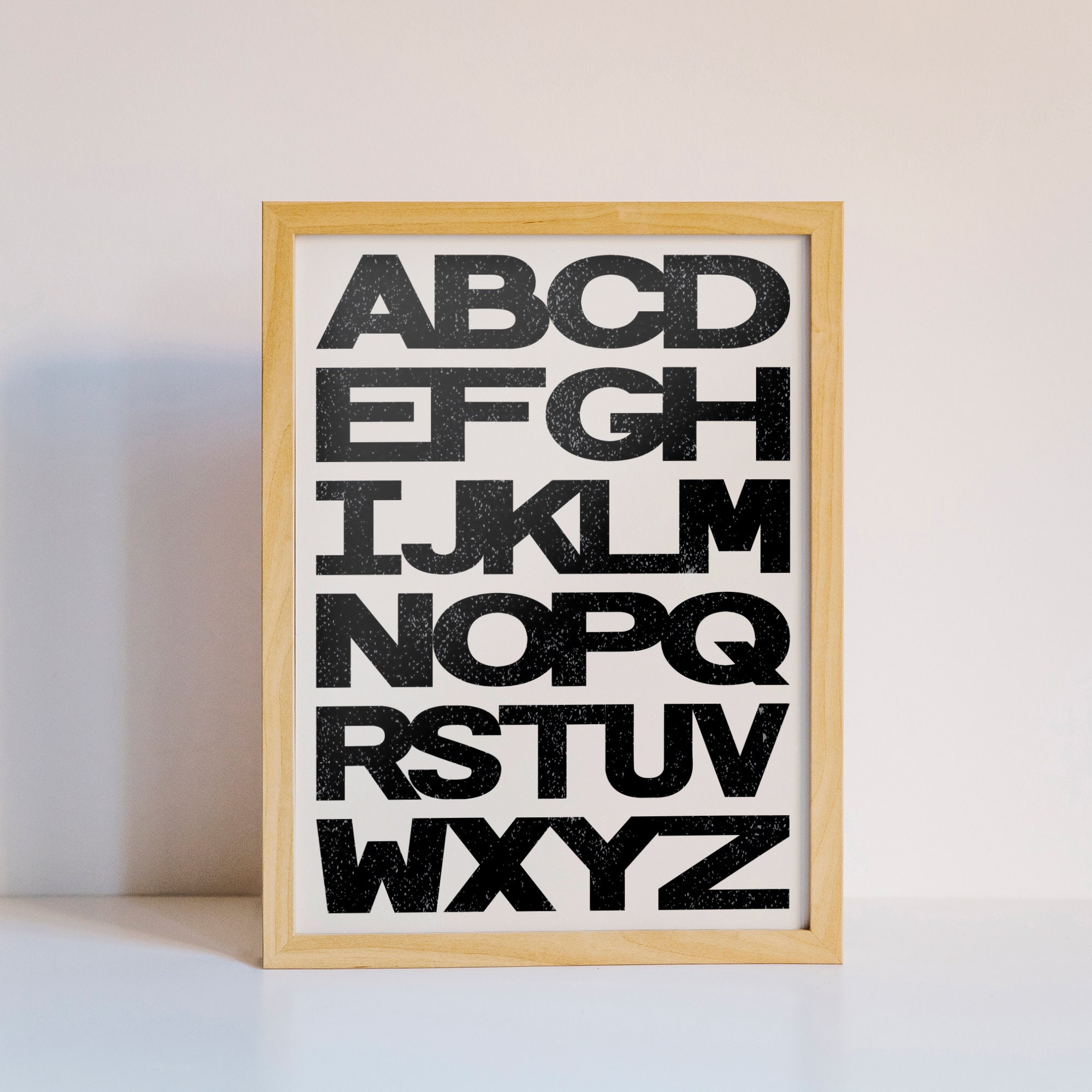 Alphabet Printable Art - Etsy