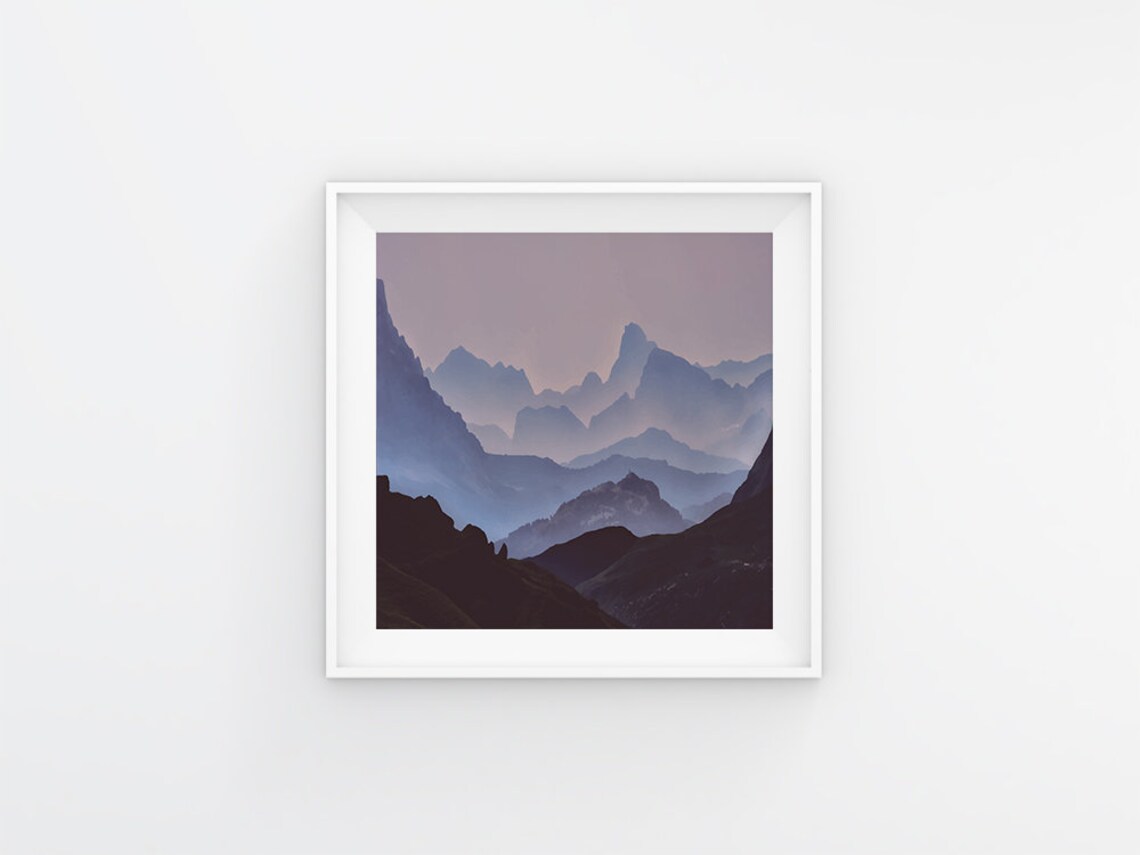 Blue Mountains Printable Art | Etsy