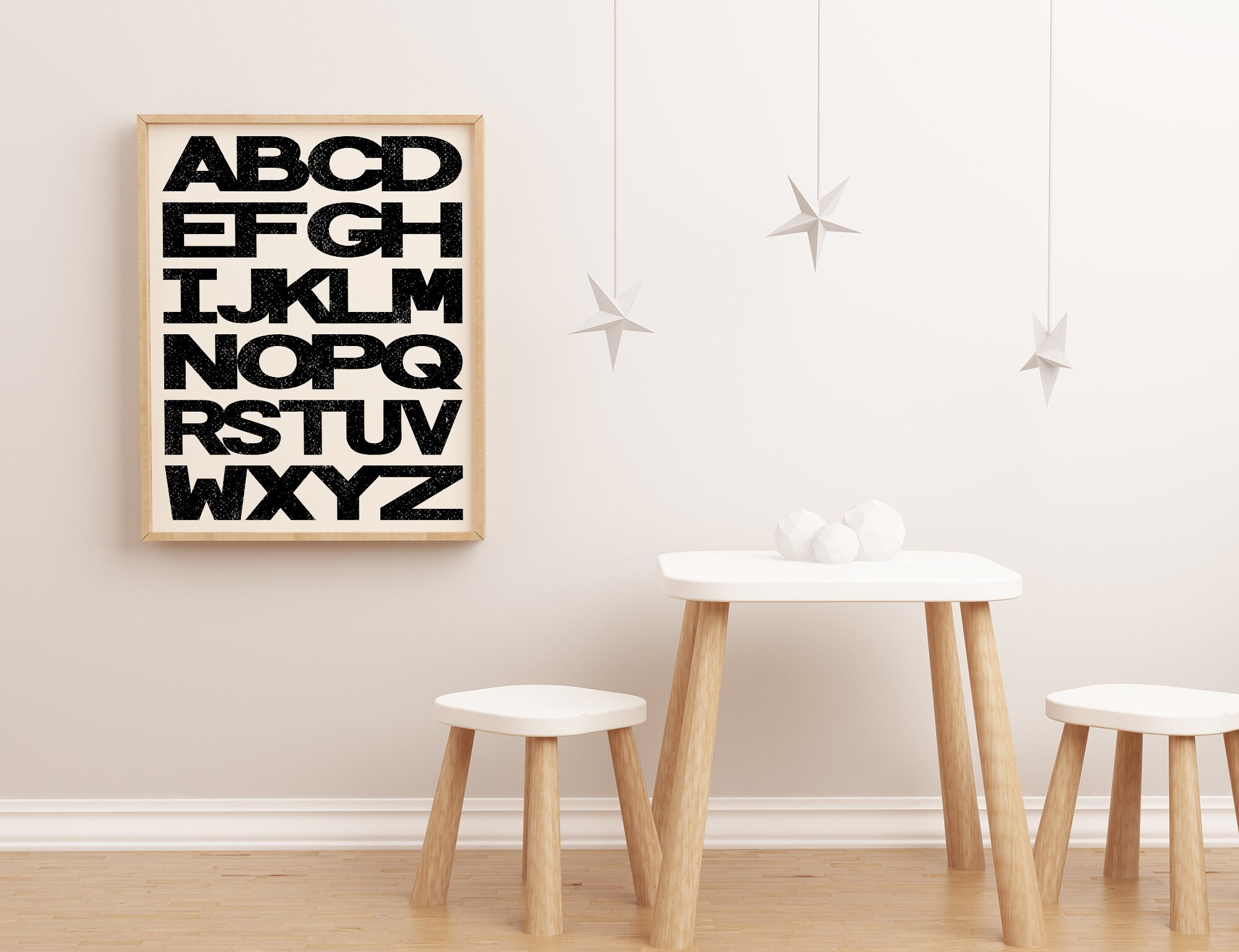 Alphabet Printable Art - Etsy