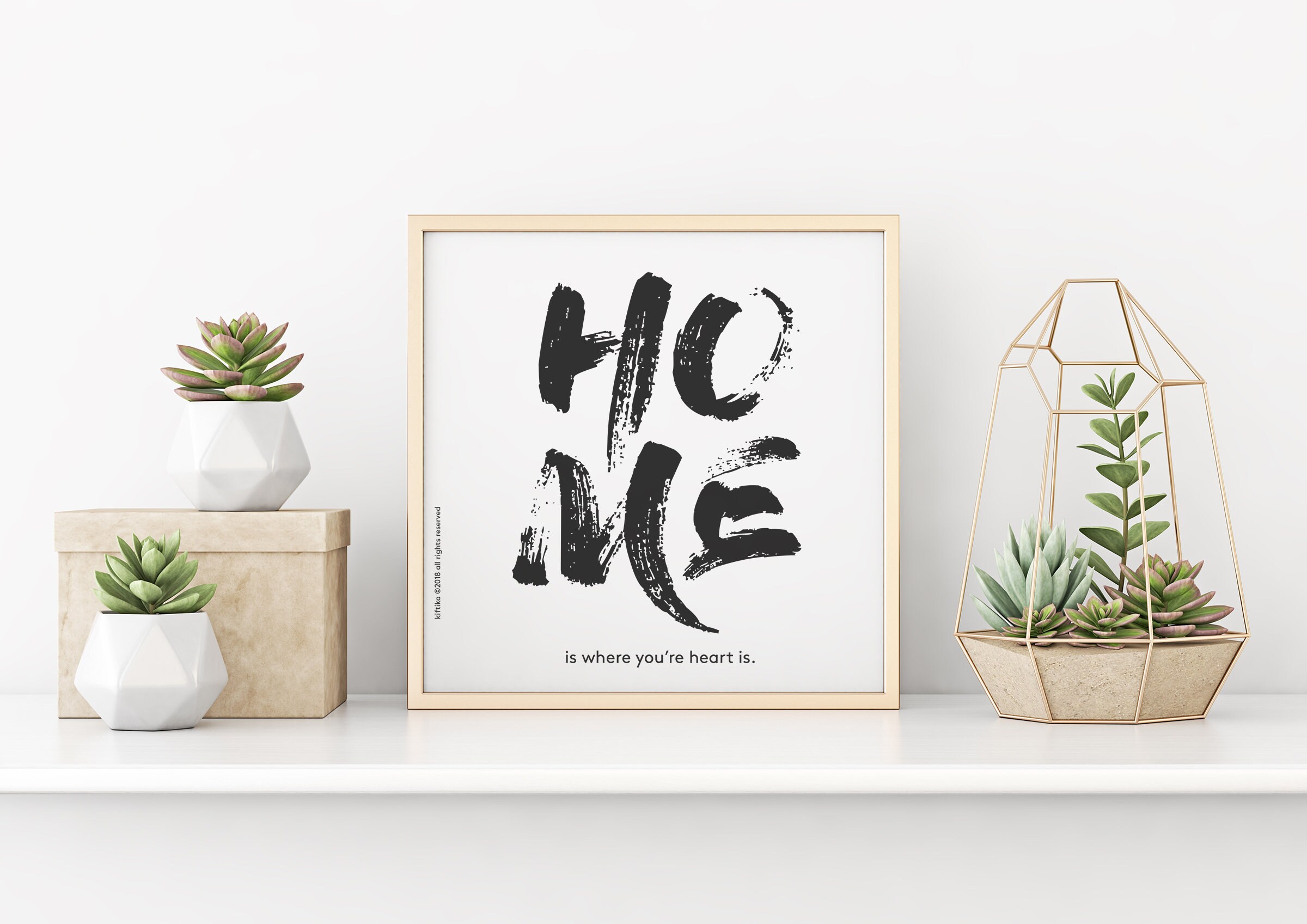 HOME Typographic Printable Art - Etsy