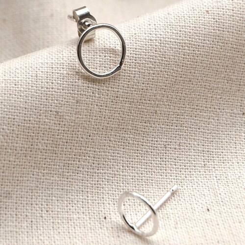 Sustainable Ethical Recycled Sterling Silver Stud Earrings - Etsy UK