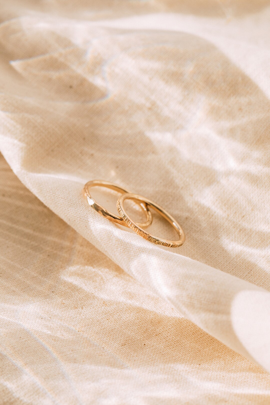 The Chunky Solid Recycled Gold Stacker Ring - Etsy