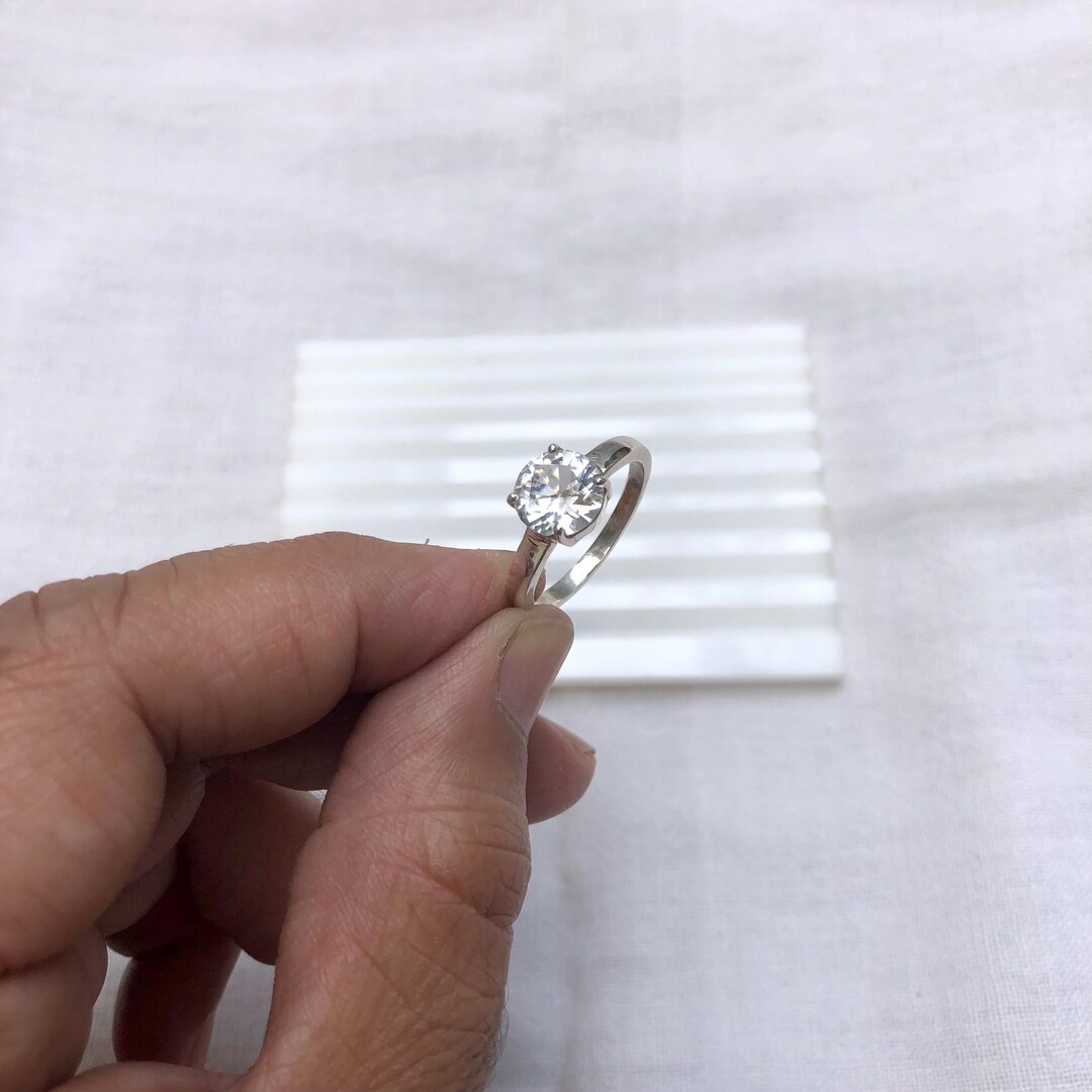 Danburite Silver Ring, Danburite, Silver Ring, Danburite Ring, Danburite Gemstone Ring, Facet ...