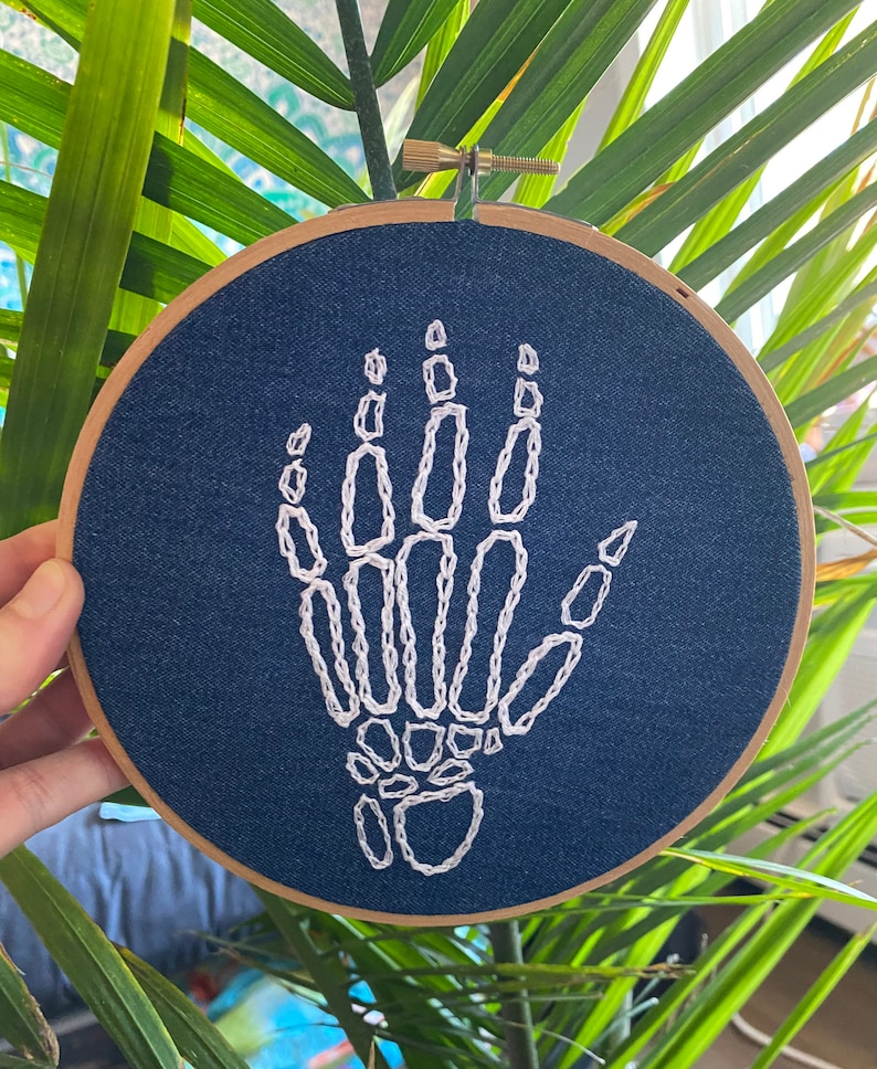 Skeleton Embroidery - Etsy