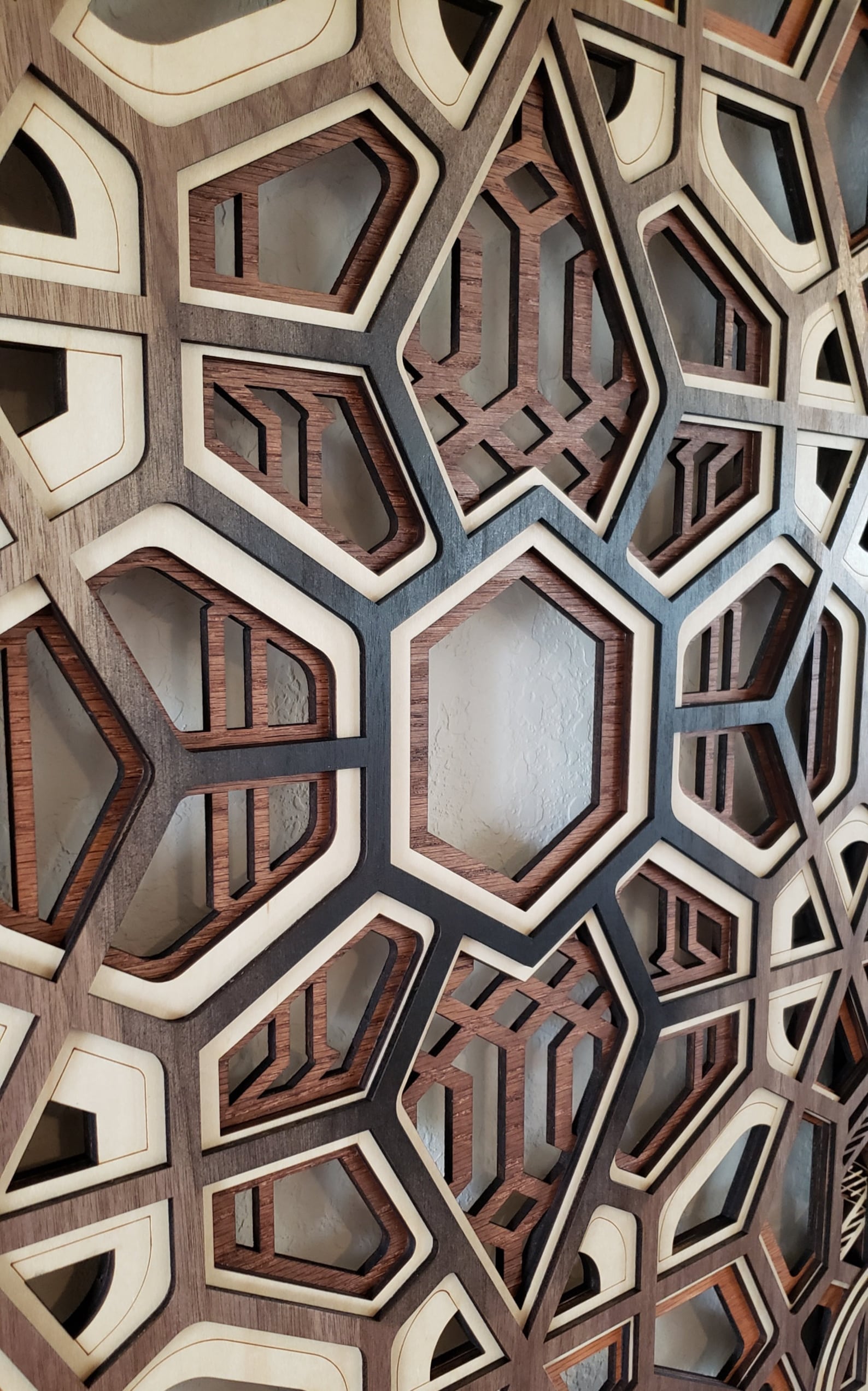 Decorative Wall Panel - Multi Layer (laser Cut Geometric Wall Art) 2ft ...