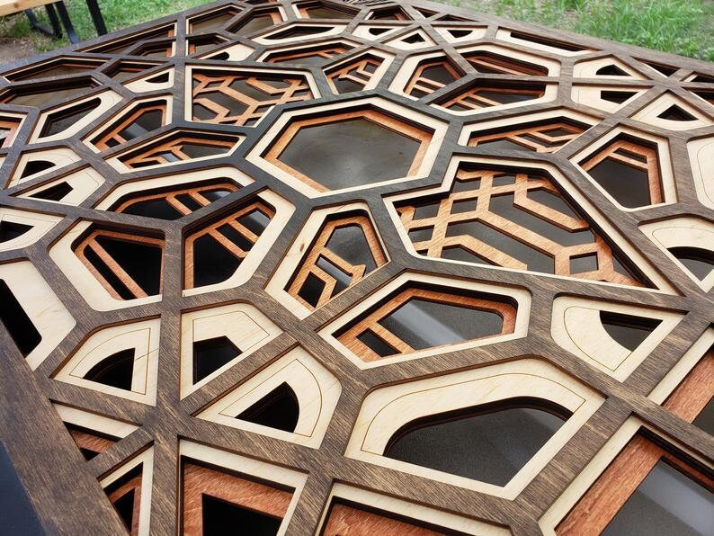 Decorative Wall Panels - 3 Panel Triptych Design - Multi Layer (laser ...