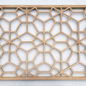 Customizable Decorative Wall Panel (laser Cut Geometric Wall Art) 2ft ...