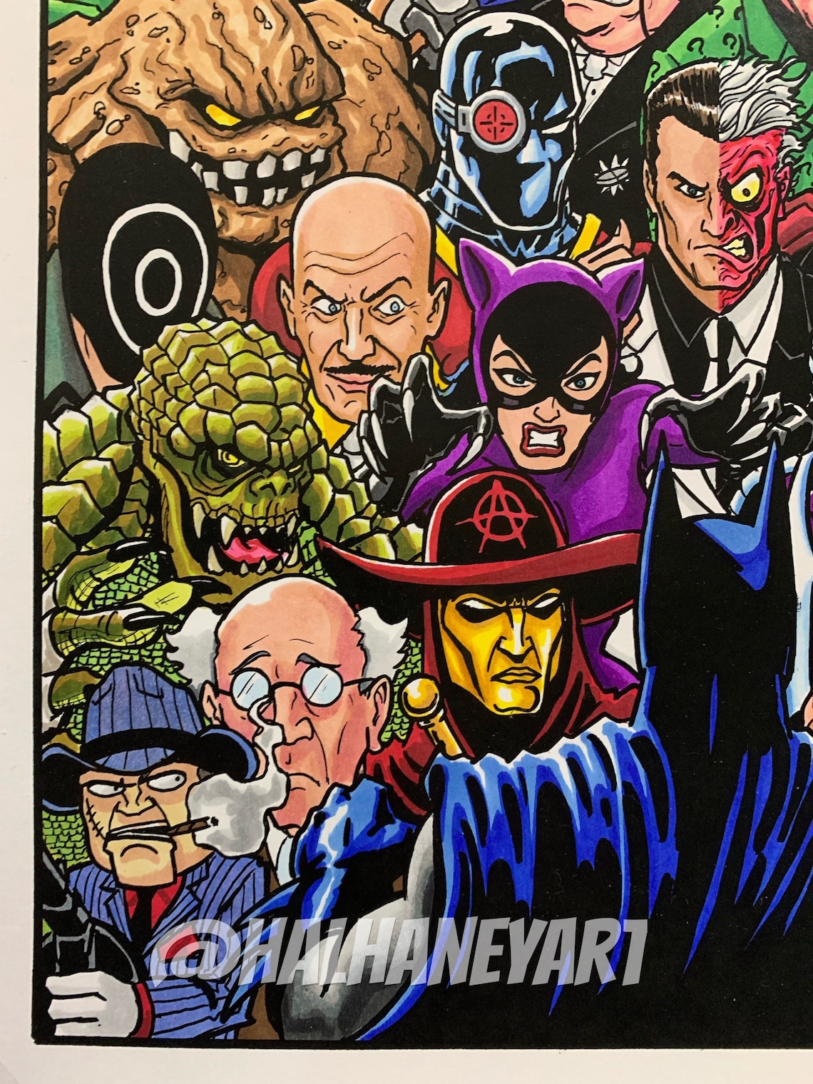 Batman Rogues Gallery 11x17 Fine Art Print | Etsy
