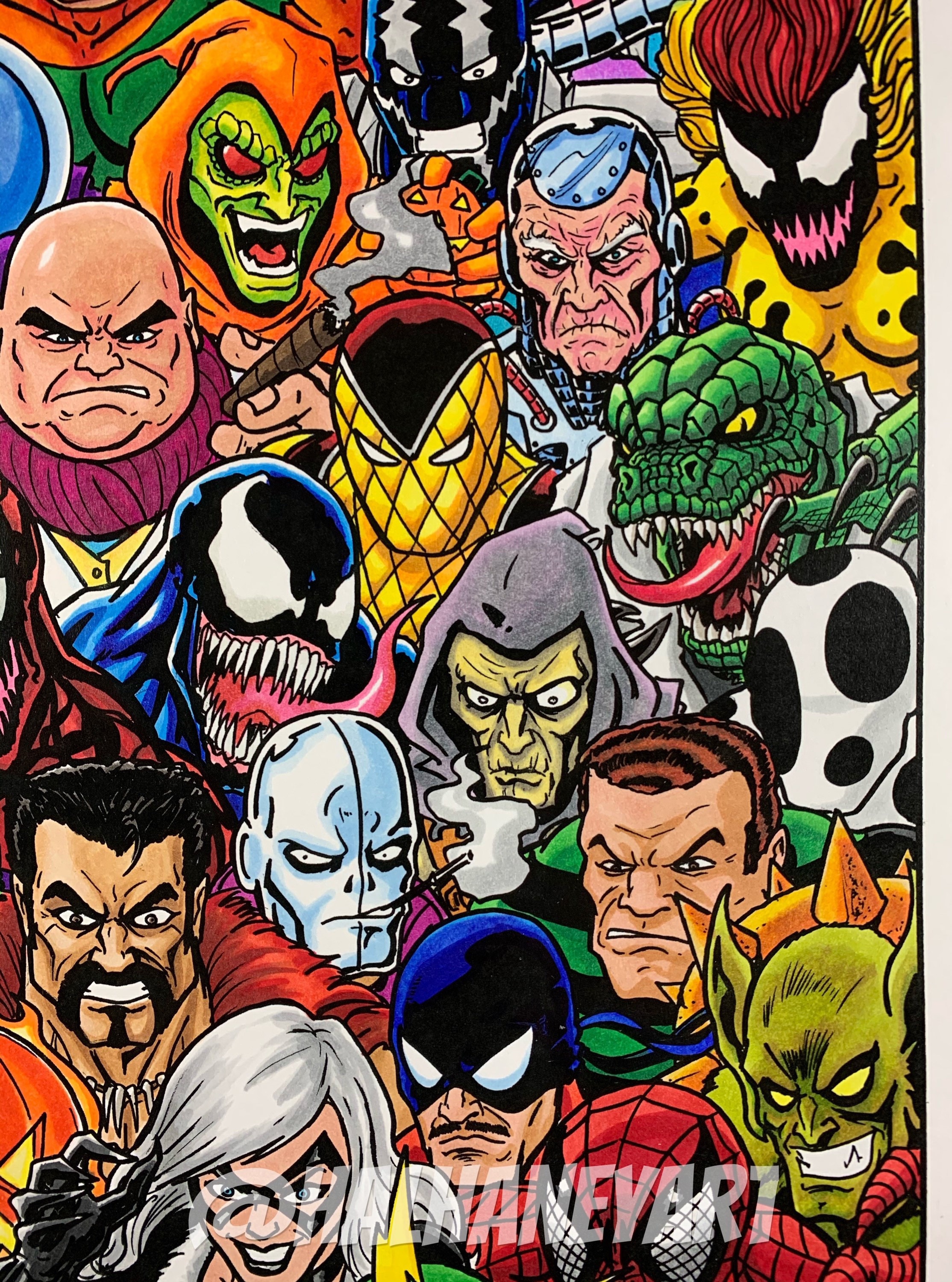 Spider-man Rogues Gallery 11x17 Fine Art Print | Etsy Australia