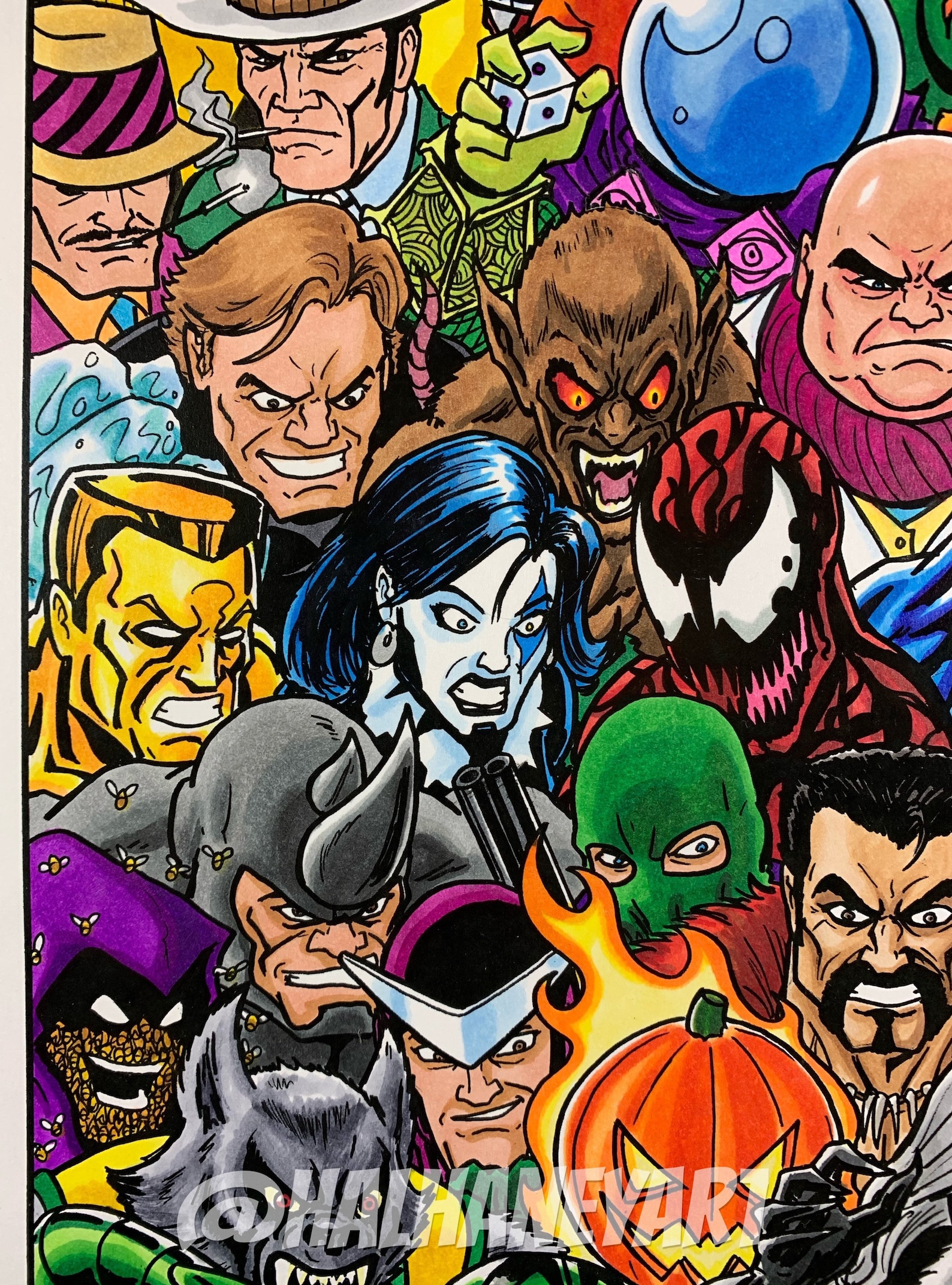 Spider-man Rogues Gallery 11x17 Fine Art Print | Etsy Canada