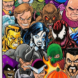 Spider-man Rogues Gallery - 11x17 Fine Art Print - Etsy