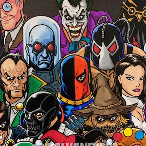Batman Rogues Gallery - 11x17 Fine Art Print - Etsy