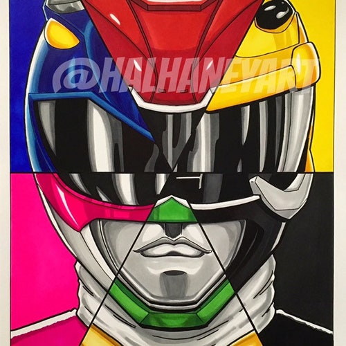 Power Rangers 6-way Portrait 11x17 Fine Art Print | Etsy