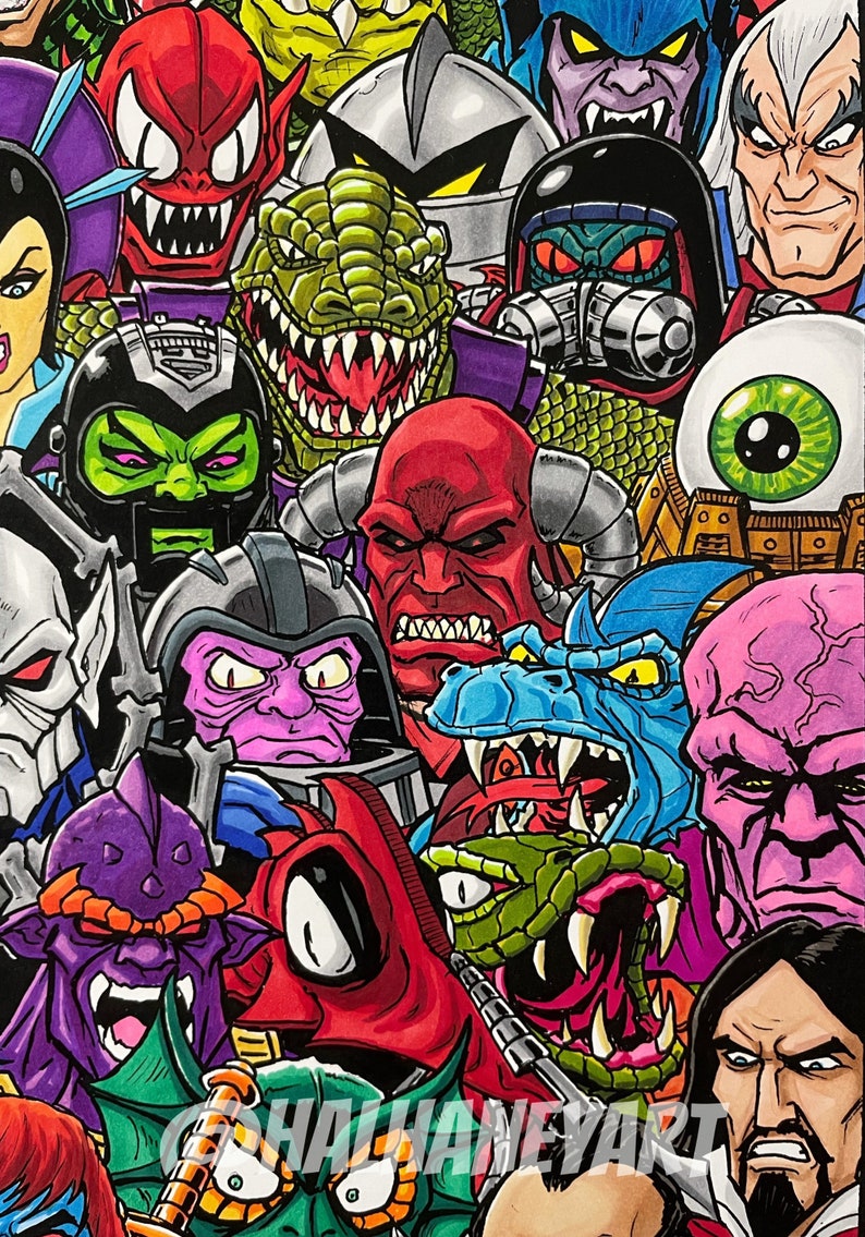 He-man Rogues Gallery 11x17 Fine Art Print - Etsy Australia