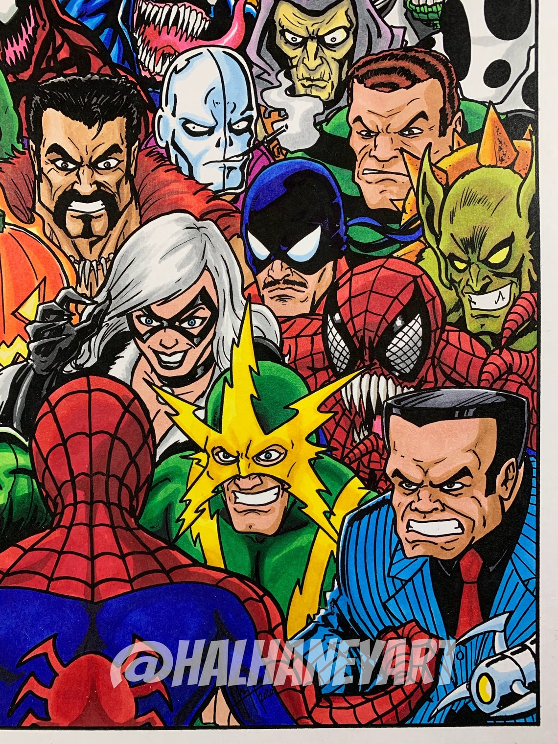 Spider-man Rogues Gallery 11x17 Fine Art Print | Etsy Australia
