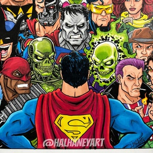 Superman Rogues Gallery - 11x17 Fine Art Print - Etsy