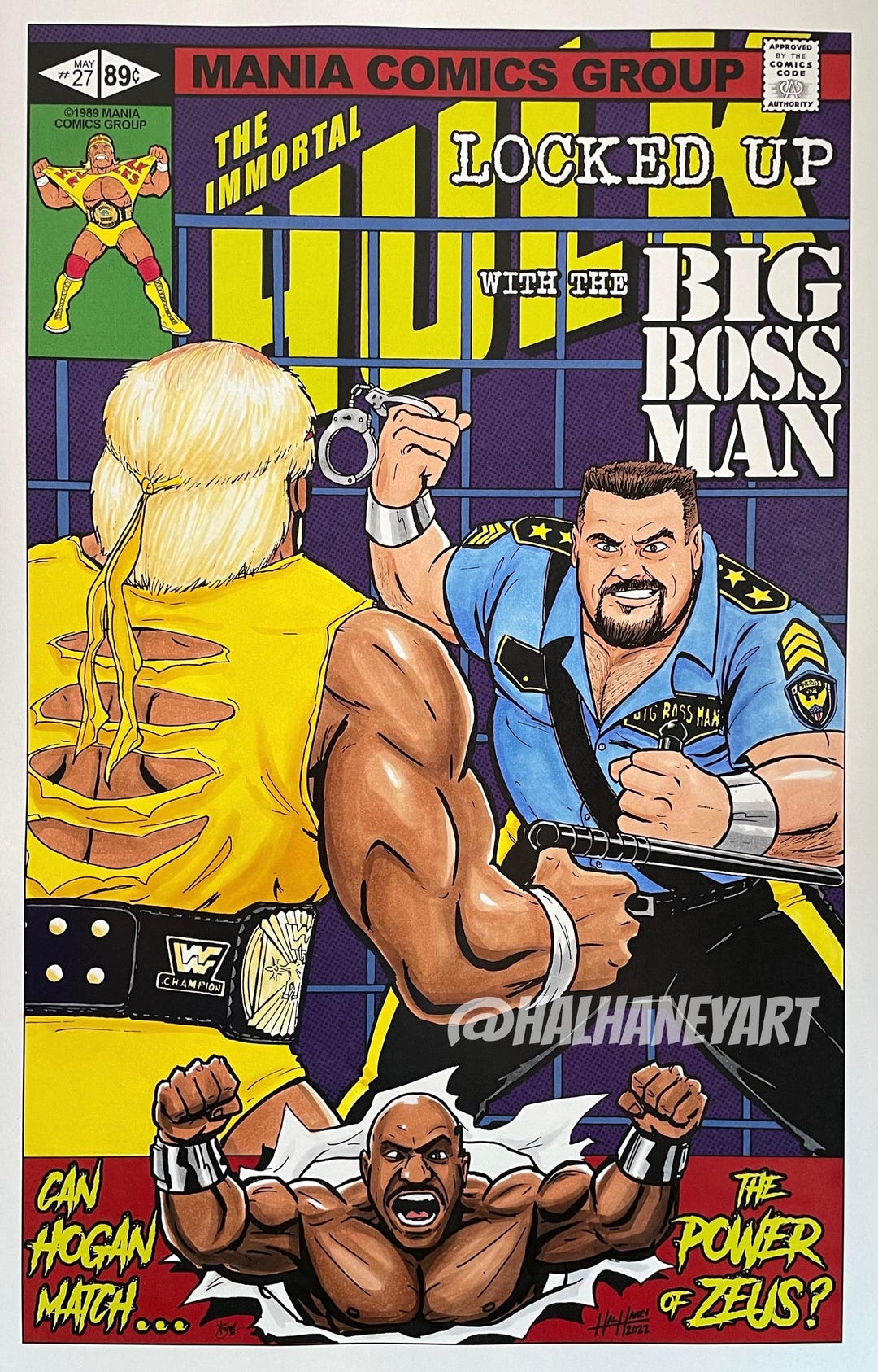 Hogan Vs Bossman - 11x17 Fine Art Print - Etsy