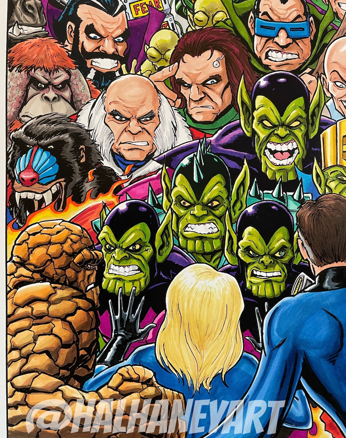 Fantastic Four Rogues Gallery - 11x17 Fine Art Print - Etsy