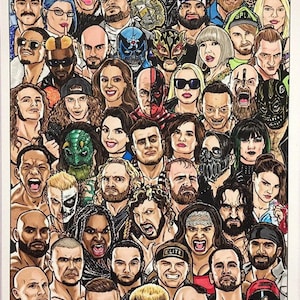 AEW 2019 Roster - 11x17 Fine Art Print - Etsy