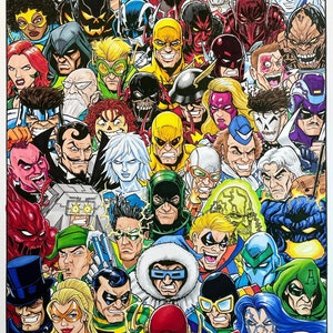 Flash Rogues Gallery - 11x17 Fine Art Print - Etsy