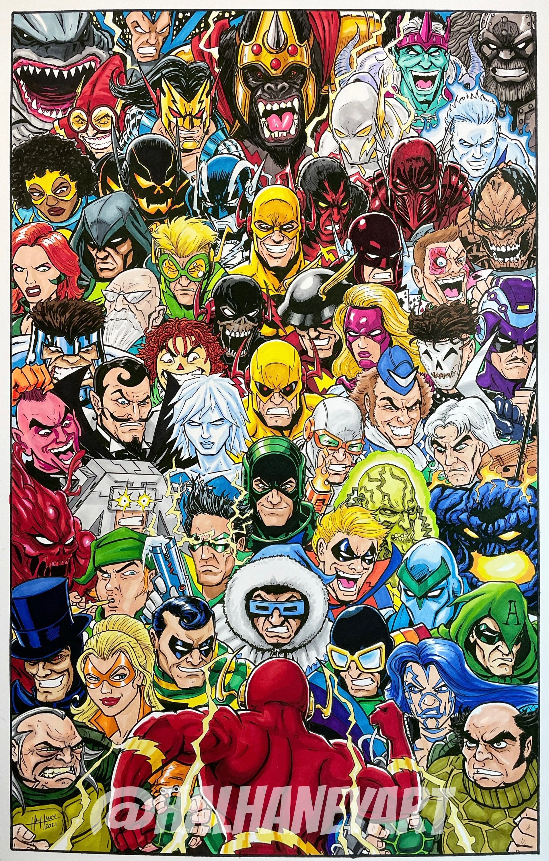 Flash Rogues Gallery - 11x17 Fine Art Print - Etsy Canada